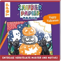 Zauberpapier Malbuch Happy Halloween - Natascha Pitz, Taschenbuch