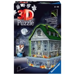 Ravensburger 3D Puzzle Gruselhaus bei Nacht 11254 - 216 Teile - für Halloween Fans ab 8 Jahren