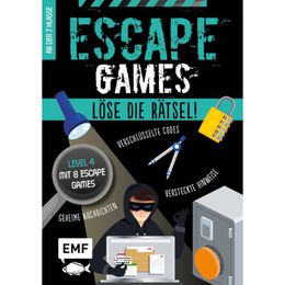 Escape Games Level 4 (türkis) - Löse die Rätsel! - 8 Escape Games ab der 7. Klasse - Olivier Lefebvre, Jean-Baptiste Civet, Kartoniert (TB)