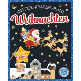 Kritzel-Kratzel-Buch Weihnachten. Für Kinder ab 5 Jahren, Kartoniert (TB)