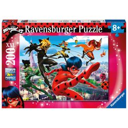 RAVENSBURGER VERLAG Ravensburger Puzzle 12998 - Superhelden-Power - 200 Teile XXL Miraculous Puzzle für Kinder ab 8 Jahren