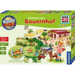 Kosmos Puzzle WISSENSPUZZLE WAS IST WAS JUNIOR ENTDECKE DEN BAUERNHOF