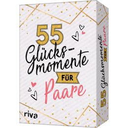 Riva Verlag 55 Glücksmomente für Paare - Leonie Bartels, Box