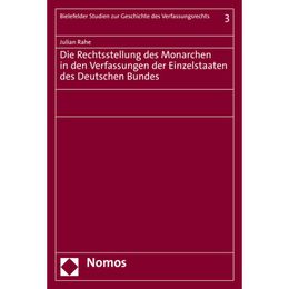 Nomos Die Rechtsstellung des Monarchen in den Verfassungen der Einzelstaaten des Deutschen Bundes - Julian Rahe, Kartoniert (TB)
