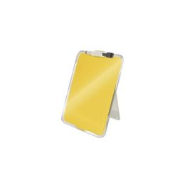 Leitz - Glasboard Cosy 38,5 x 30,5 x 0,4 cm (b x h x t) Tafel nicht magnethaftend inkl. 1 Stiftehalter 1 Marker mit Wischer Sicherheitsglas gelb