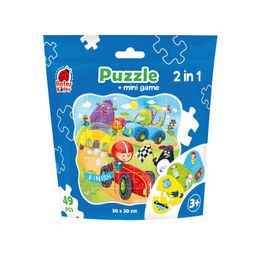 Puzzle in stand-up pouch "2 in 1. Cars" RK1140-03