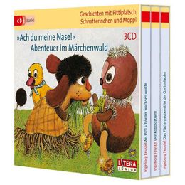 cbj Geschichten mit Pittiplatsch, Schnatterinchen und Moppi "Ach du meine Nase!" Abenteuer im Märchenwald,3 Audio-CD - Ingeborg Feustel (Hörbuch)