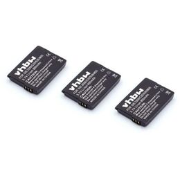 3x Akku kompatibel mit Siemens C35, C35i, M35, M35i, S35, S35i schnurlos Festnetz Telefon (900mAh, 3,7V, Li-Ion) - vhbw