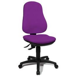 Topstar - Hochwertiger Drehstuhl violett lila Bürostuhl ergonomische Form Made in Germany