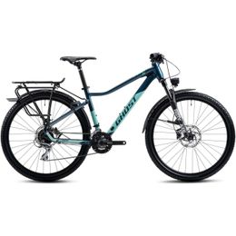 GHOST Trekkingrad Lanao EQ 27.5 AL, 24 Gang Shimano Acera RD-M360 Schaltwerk, Kettenschaltung, blau