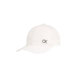 Calvin Klein Baseball Cap CK SAFFIANO METAL BB CAP, weiß