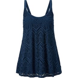 feel good Damen Tankini-Oberteil mit Spitze dunkelblau Gr&ouml;&szlig;e 52B