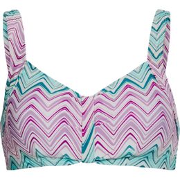 feel good Damen Bikini-Oberteil mit Raffung topas-magenta-bedruckt Gr&ouml;&szlig;e 42C