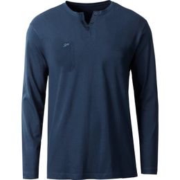 Herren Schlafanzug-Shirt dunkelblau Gr&ouml;&szlig;e 52/54