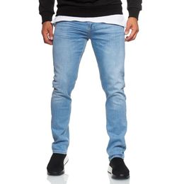 Rusty Neal Straight-Jeans MELVIN im klassischen 5-Pocket-Stil, blau