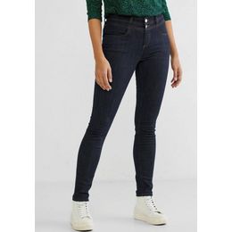 Street One Slim-fit-Jeans STYLE YORK in schlichtem Design, blau
