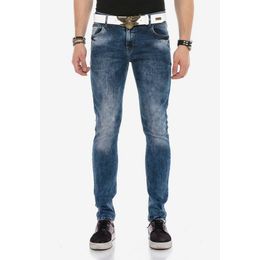 Cipo & Baxx Cipo & Baxx Bequeme Jeans mit optimaler Passform in Slim-Straight Fit, blau