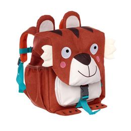 Sigikid Kinder-Rucksack COOL2SCHOOL – TIGER (24x28x18) in dunkelrot