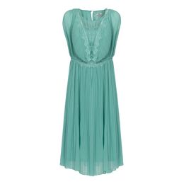 Influencer Kleid Damen Gr&ouml;&szlig;e 40 aqua Winterkleid