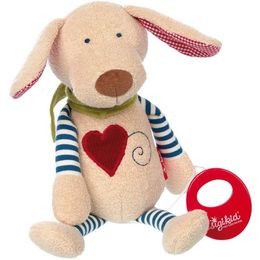 Sigikid - Spieluhr NATURAL LOVE – HUND in bunt