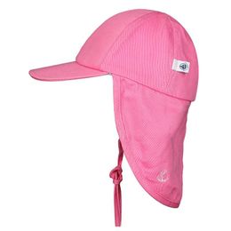 Petit Bateau - Schirmmütze UNI GIRL mit Nackenschutz in pink, Gr.43-45