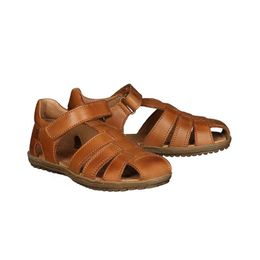 Naturino - Leder-Sandalen SEE mit Zehenschutz in cognac, Gr.31