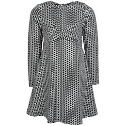 Mayoral - Langarm-Kleid TWISTED in schwarz/weiß, Gr.164