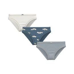 Petit Bateau - Slip MOINEAU 3er-Set in blau/weiß, Gr.110