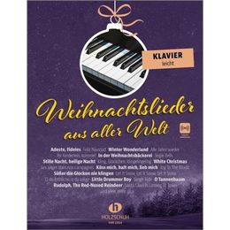 Weihnachtslieder aus aller Welt - Klavier leicht, Kartoniert (TB)