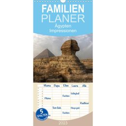 Calvendo Familienplaner Ägypten - Impressionen (Wandkalender 2023 , 21 cm x 45 cm, hoch)