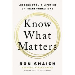 Know What Matters - Ron Shaich, Leinen