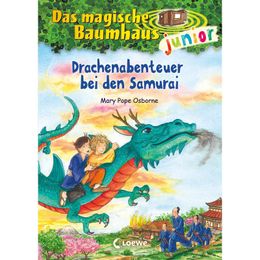 Loewe Drachenabenteuer bei den Samurai / Das magische Baumhaus junior Bd.34 - Mary Pope Osborne, Gebunden