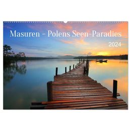 Masuren - Polens Seen-Paradies (Wandkalender 2024 DIN A2 quer), Calvendo Monatskalender