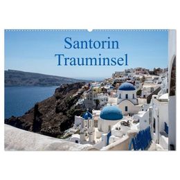 Santorin Trauminsel (Wandkalender 2024 DIN A2 quer), Calvendo Monatskalender
