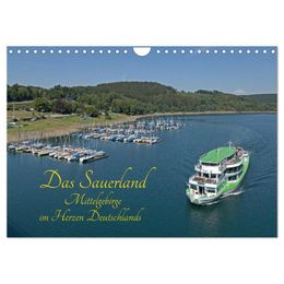 Das Sauerland - Mittelgebirge im Herzen Deutschlands (Wandkalender 2024 DIN A4 quer), Calvendo Monatskalender