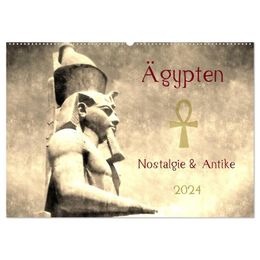 Ägypten Nostalgie & Antike 2024 (Wandkalender 2024 DIN A2 quer), Calvendo Monatskalender