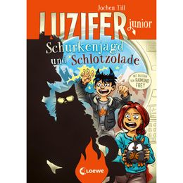 Loewe Schurkenjagd und Schlotzolade / Luzifer junior Bd.14 - Jochen Till, Gebunden