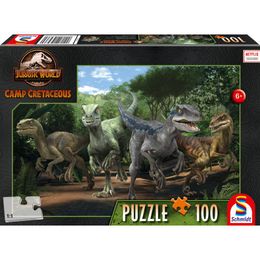 Schmidt Spiele Schmidt Puzzle 100 - Neue Abenteuer, Das Velociraptor Rudel, 100 Teile (Puzzle)