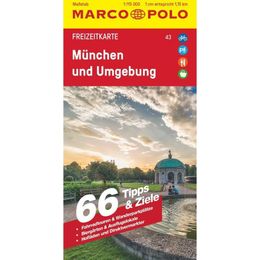 MARCO POLO Freizeitkarte 43 München und Umgebung 1:110.000, Karte (im Sinne von Landkarte)