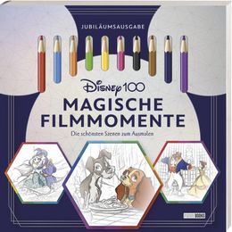 Disney 100: Magische Filmmomente - Die schönsten Szenen zum Ausmalen - Walt Disney, Panini, Kartoniert (TB)
