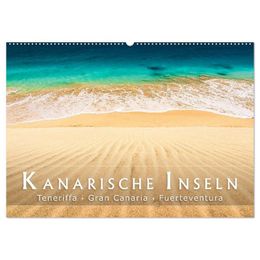 Die Kanarische Inseln Teneriffa, Gran Canaria und Fuerteventura (Wandkalender 2024 DIN A2 quer), Calvendo Monatskalender