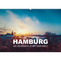 Calvendo Hamburg - die schönste Stadt der Welt (Wandkalender 2023 DIN A2 quer)