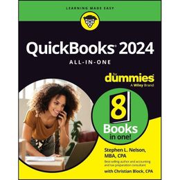 QuickBooks 2024 All-in-One For Dummies - Stephen L. Nelson, Christian Block, Kartoniert (TB)