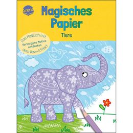 arena Magisches Papier - Das Malbuch mit dem Wow-Effekt. Tiere - Ilka Röhling, Kartoniert (TB)