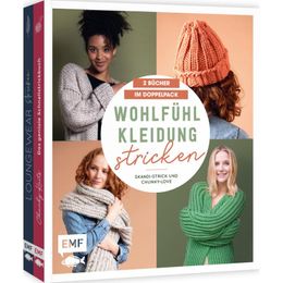 Wohlfühlkleidung stricken - Skandi-Strick und Chunky-Love: 2 Bücher im Doppelpack - Iryna Huber, Carina Schauer, Gebunden