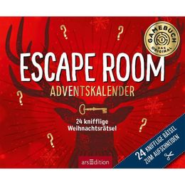 Ars Edition 24 knifflige Weihnachtsrätsel. Escape Room Adventskalender, Gebunden