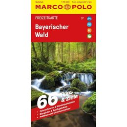 MARCO POLO Freizeitkarte 37 Bayerischer Wald 1:110.000, Karte (im Sinne von Landkarte)