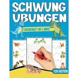 tredition Schwungübungen Übungsheft - Das kindgerechte Dinosaurier Vorschulbuch. - S&L Inspirations Lounge, Kartoniert (TB)