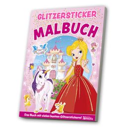 Glitzersticker XXL-Malbuch Kunterbunte Welt im Frühling, Kartoniert (TB)