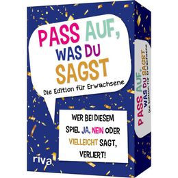 Riva Pass auf, was du sagst - Die Edition für Erwachsene - Emma Hegemann, Box